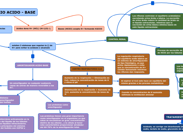 EQUILIBRIO ACIDO - BASE - Mind Map